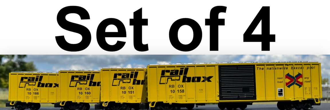 Box Cars, 50' Ribbed — americanmodelsllc