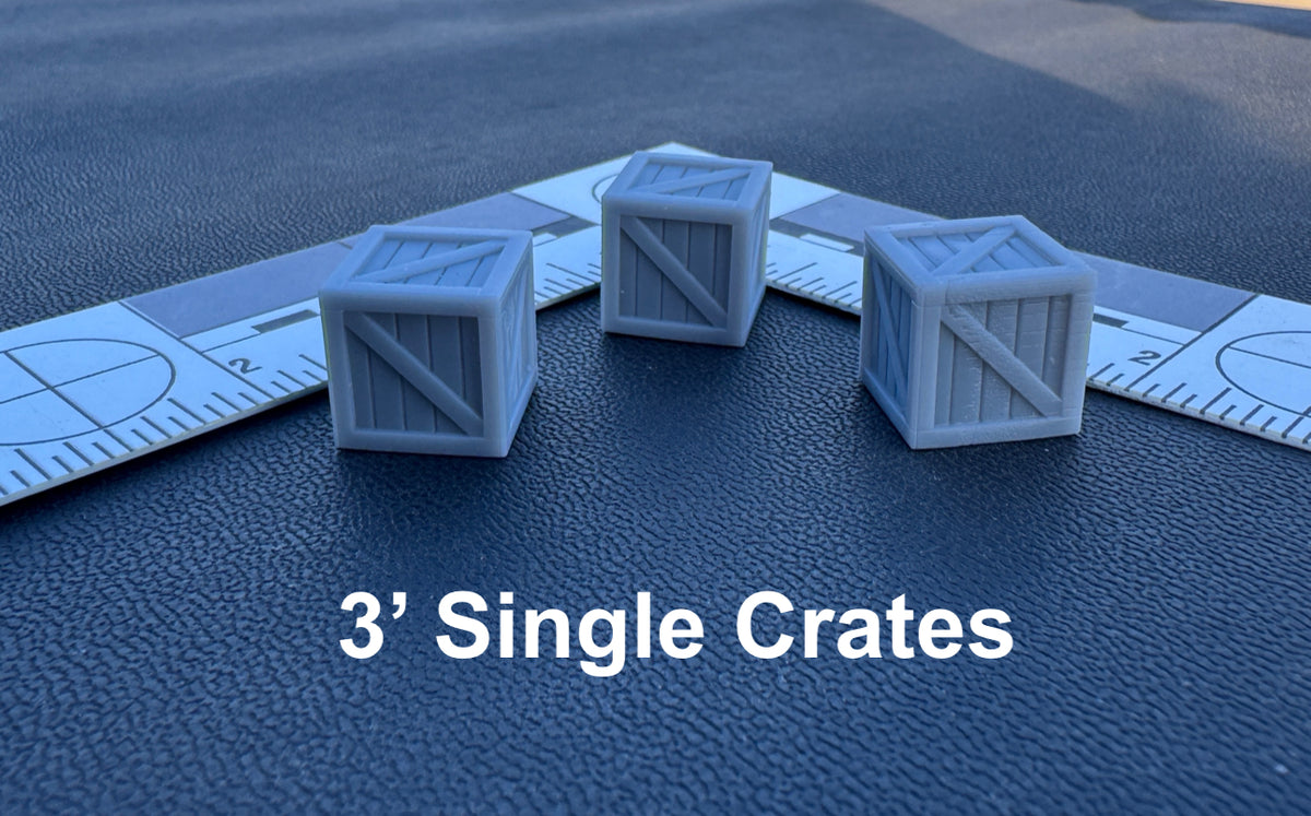 3D PRINTED 3' SINGLE CUBE CRATES — americanmodelsllc