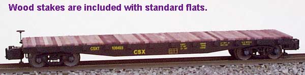 CSX 46' Flat Car w/ 5th wheel — americanmodelsllc