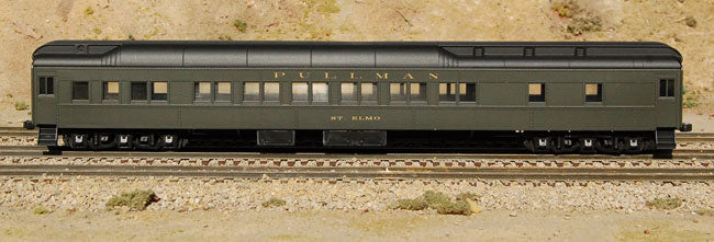 Pullman Green, 12-1 80' Sleeper Car — americanmodelsllc